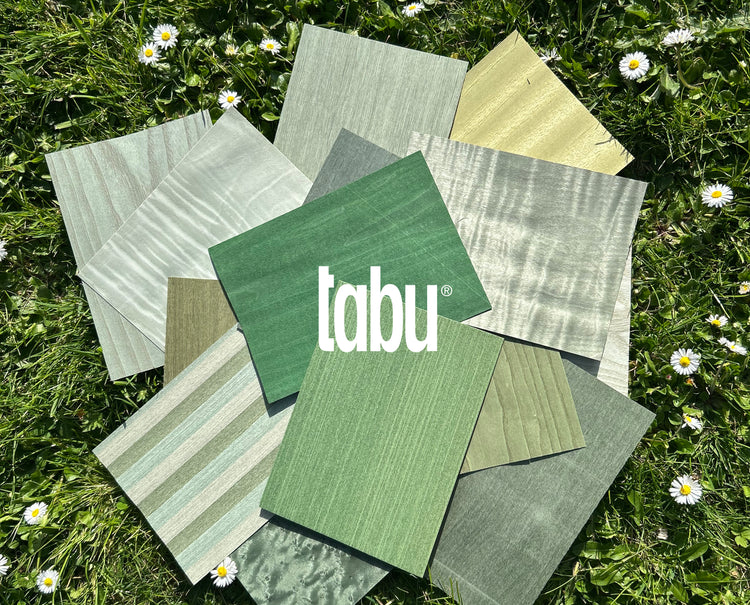 Tabu Pre-Dyed Veneer | Vibrant, Colourfast & Sustainable