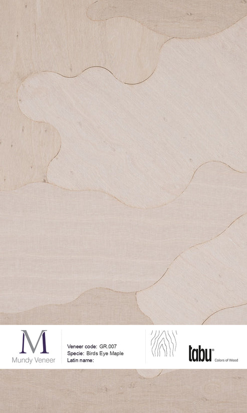 GR.007 (Camouflage), Bird’s Eye Maple Wood Veneer | Natural Dyed ...