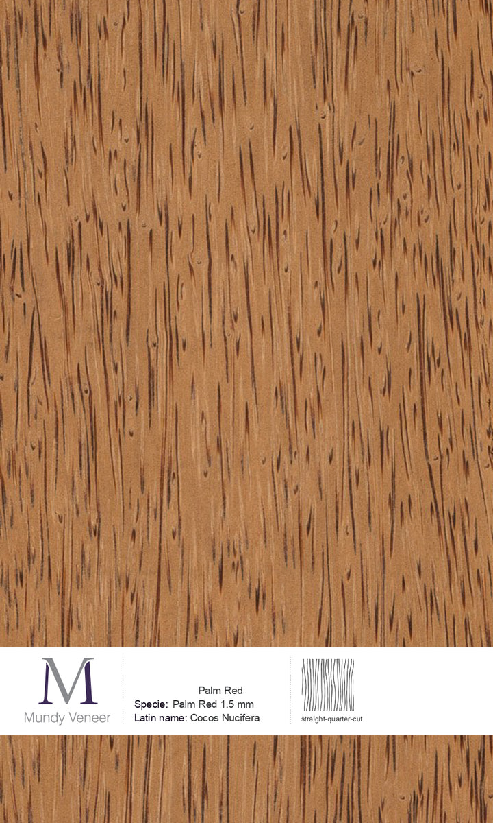 Red Wood Veneer | Natural Dyed Premium Veneer | Mundy Veneer